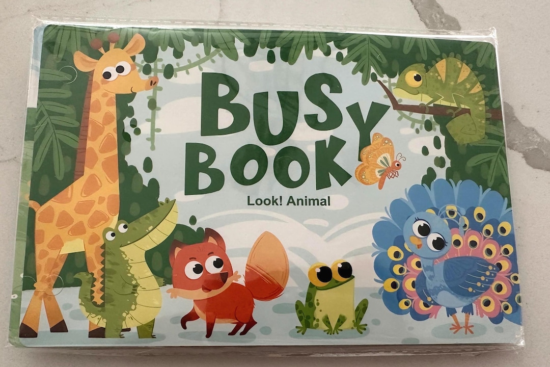 Animal Busy Book: Montessori Learning Activity for Kids Ages 3-6 - Etsy