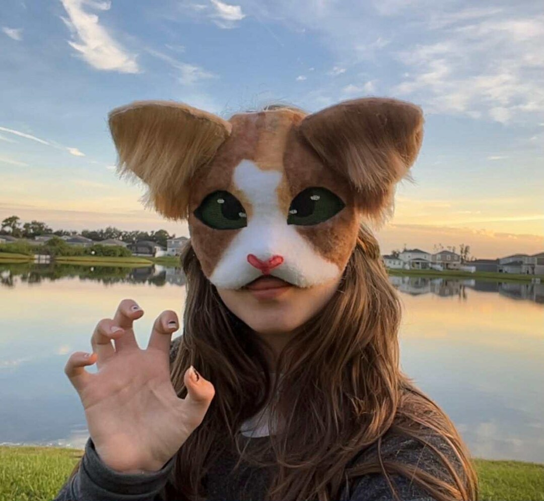 Therian Calico Cat Mask - Etsy