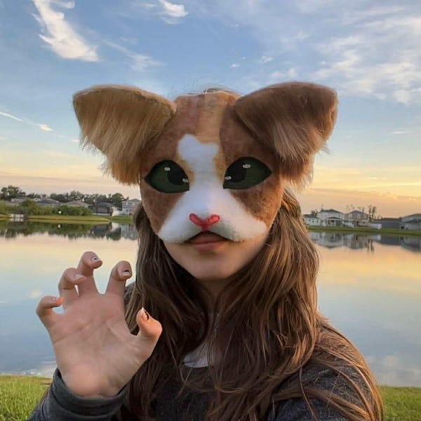 Calico Cat Therian Mask - Etsy