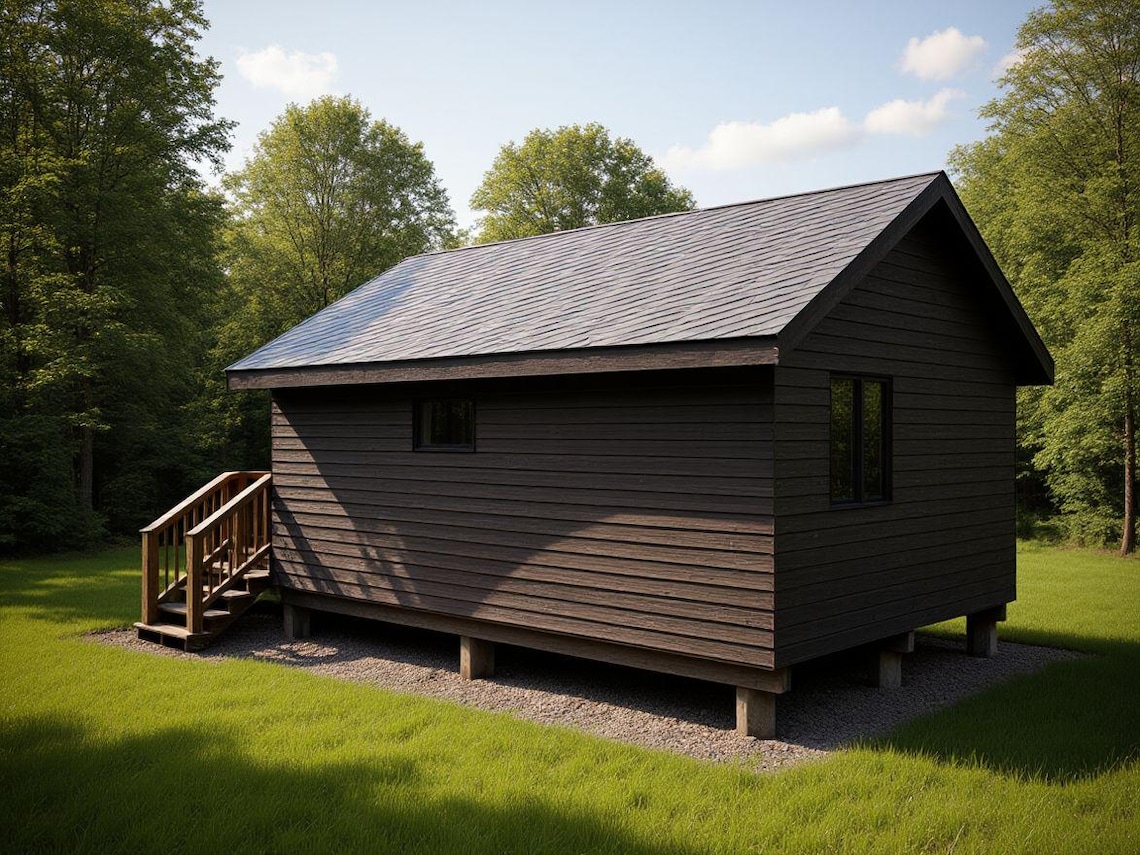 2-bedroom Cabin Blueprint, Bush Bunkie Hideaway Plans, DIY Cabin ...