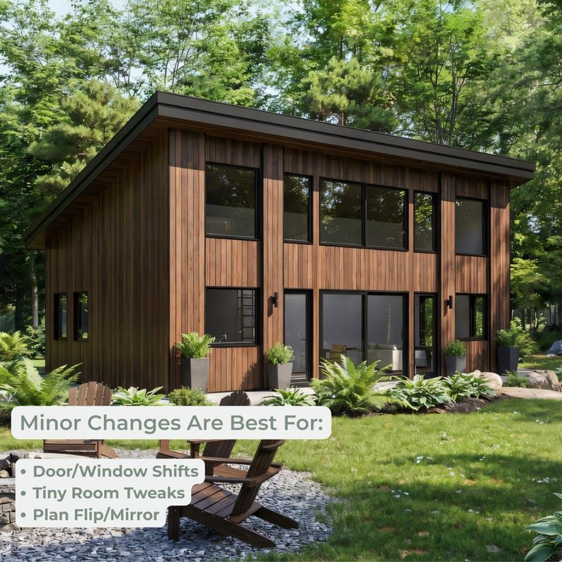 Minor Plan Modifications Add-on | Small Changes to House, Cabin ...
