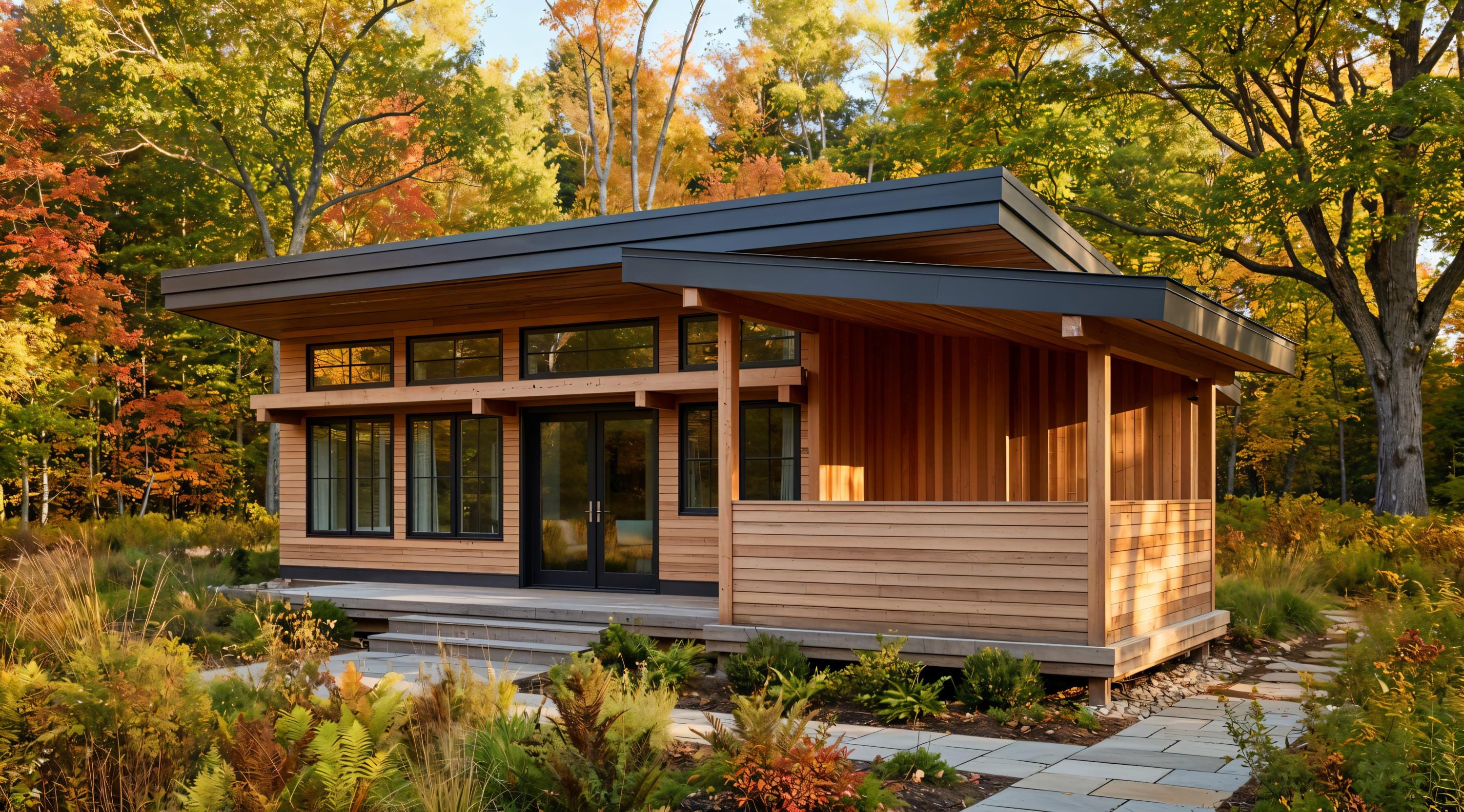 34' X 24' Lean Cabin ADU Architectural Plan - Custom 759SF 2 Bedroom ...