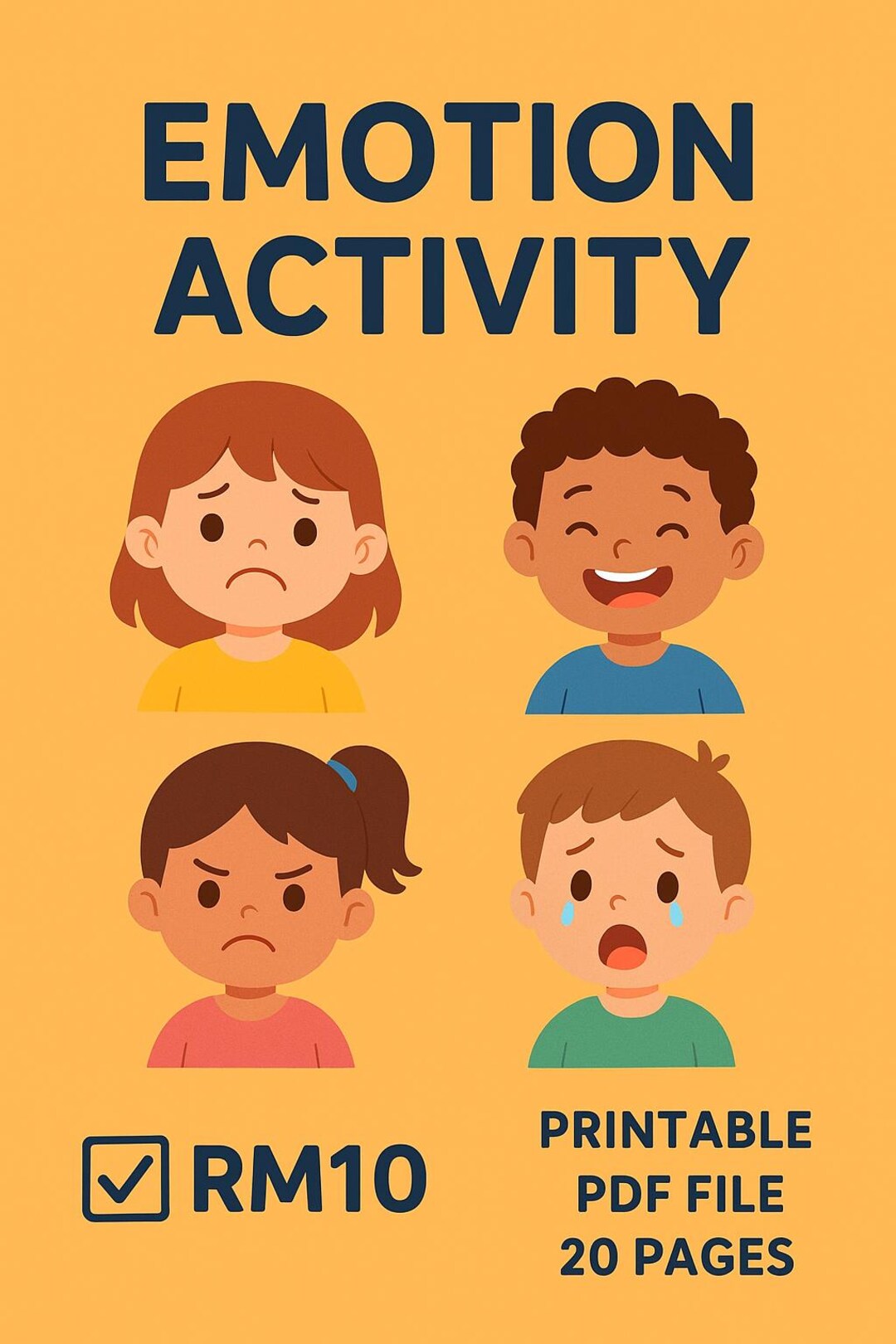 Emotions Activity Pack: Printable Learning Resource - Etsy Canada