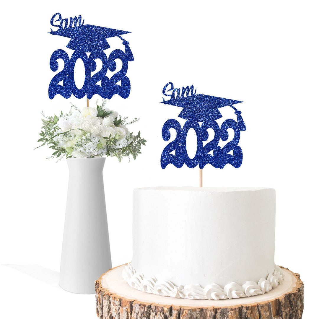 2 Personalized Graduation Party Decorations / Graduation Cap ...