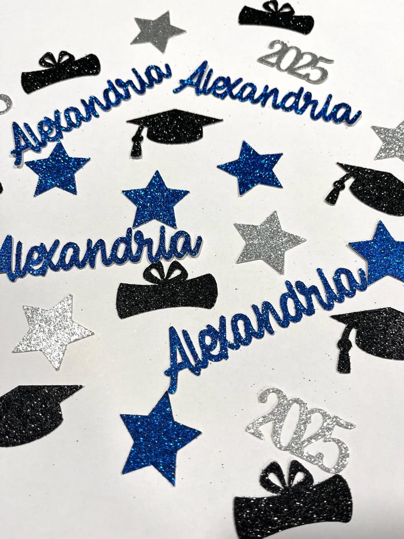 Personalized Graduation Confetti: Custom Name & Year for Class of 2026 ...