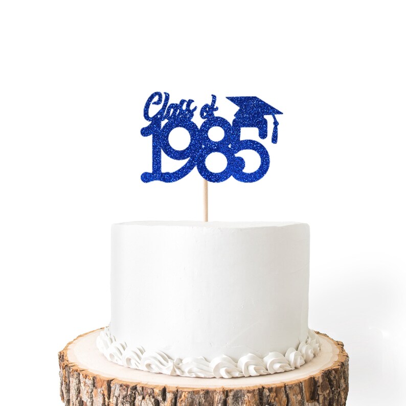 3 Large Glitter Class Reunion Centerpiece Sticks /any Year Cake Topper ...