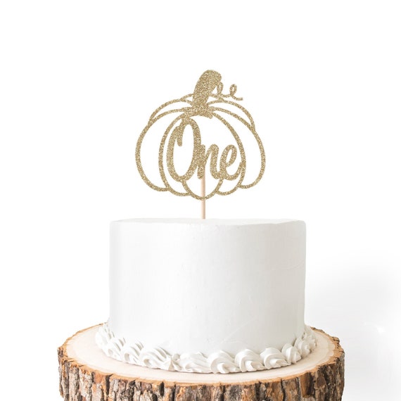 Pumpkin First Birthday Party Cake Topper / Centerpiece / 1st | Etsy