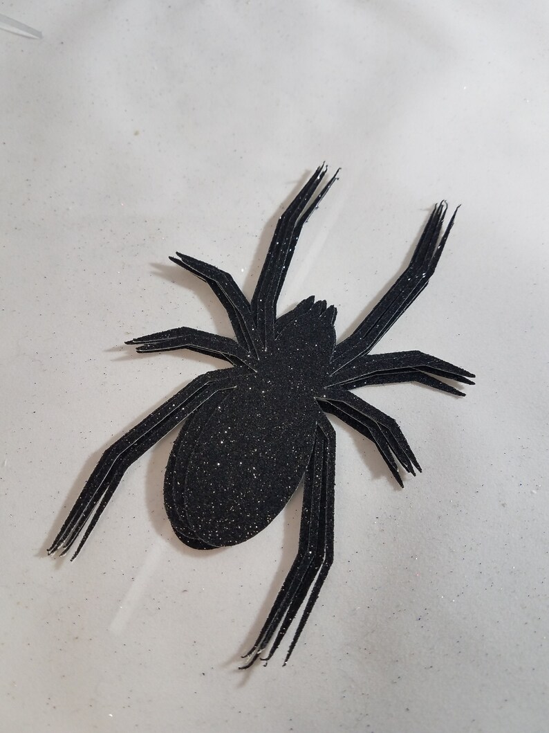 6 Large Spider Halloween Die Cuts Cut outs / Halloween Party | Etsy