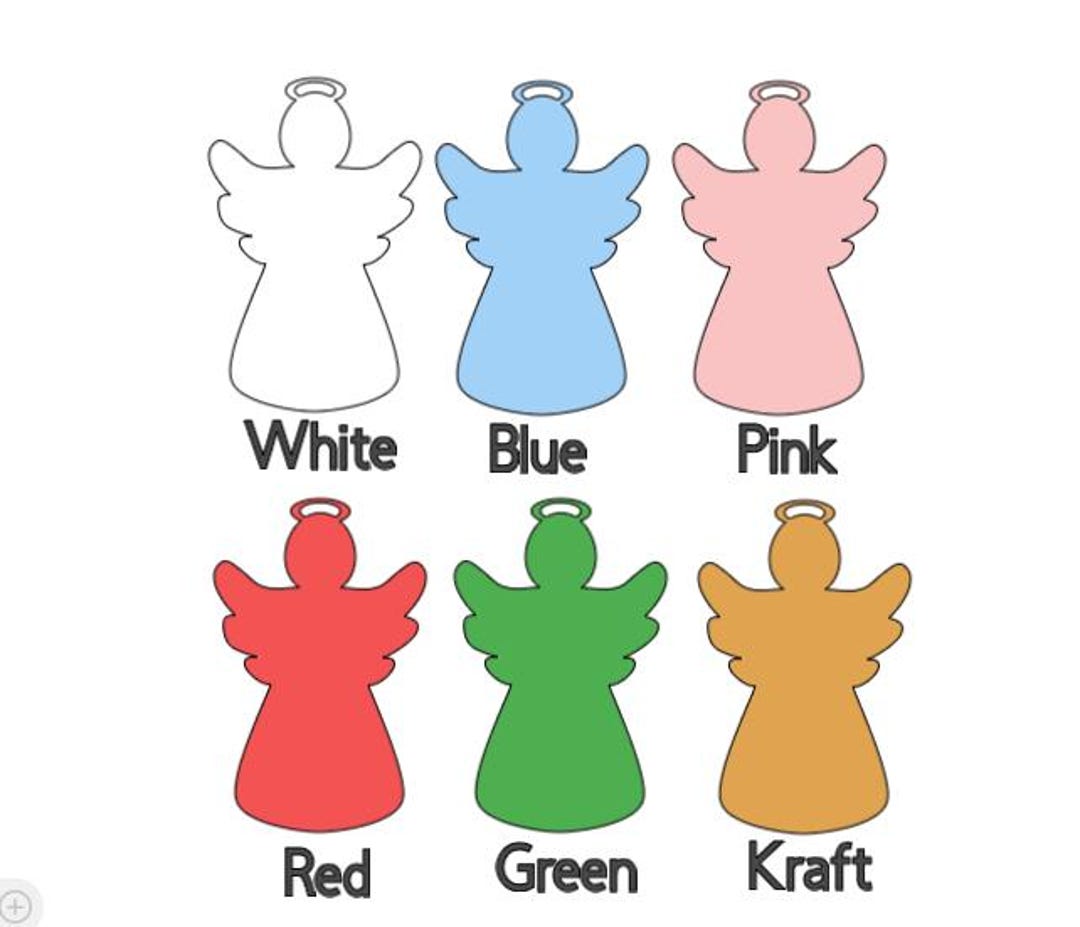 50 Angel Cutouts for Angel Christmas Giving Tree 5.5 Inches X 3.5 Inchs ...