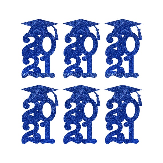 2022 Graduation Party Decorations / 6 Glitter 2020 Cut Outs / | Etsy