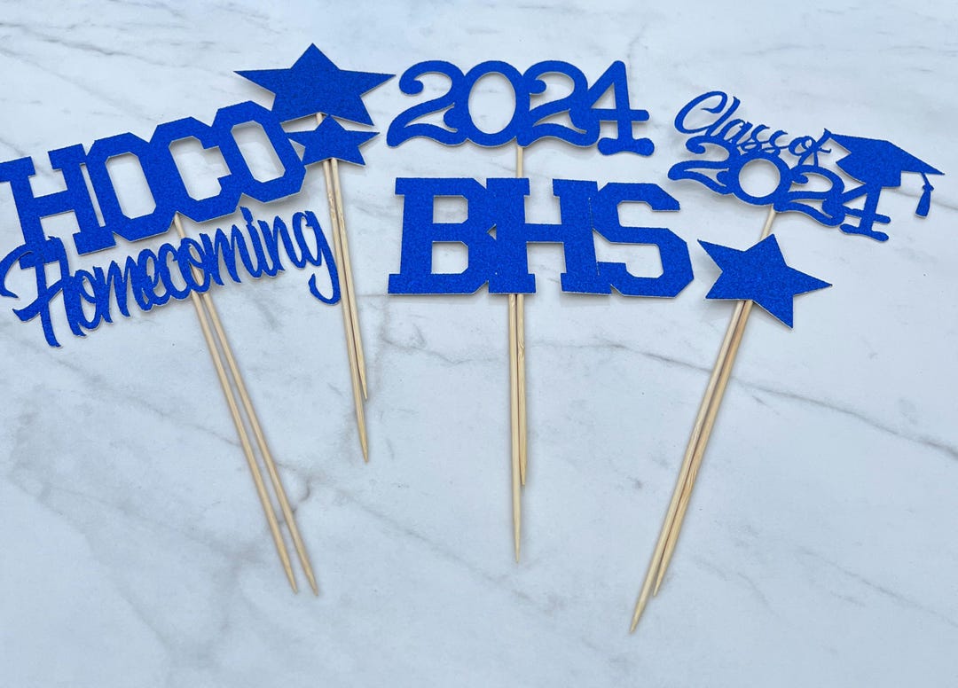 8 Homecoming Centerpiece Sticks, Hoco Party Decorations, Homecoming ...