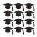12 Glitter Graduation Cap Cut Outs / Die Cuts / Graduation Party Decor ...