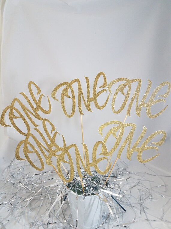 One Cake Topper Smash Cake Topper Glitter One Cake Topper | Etsy