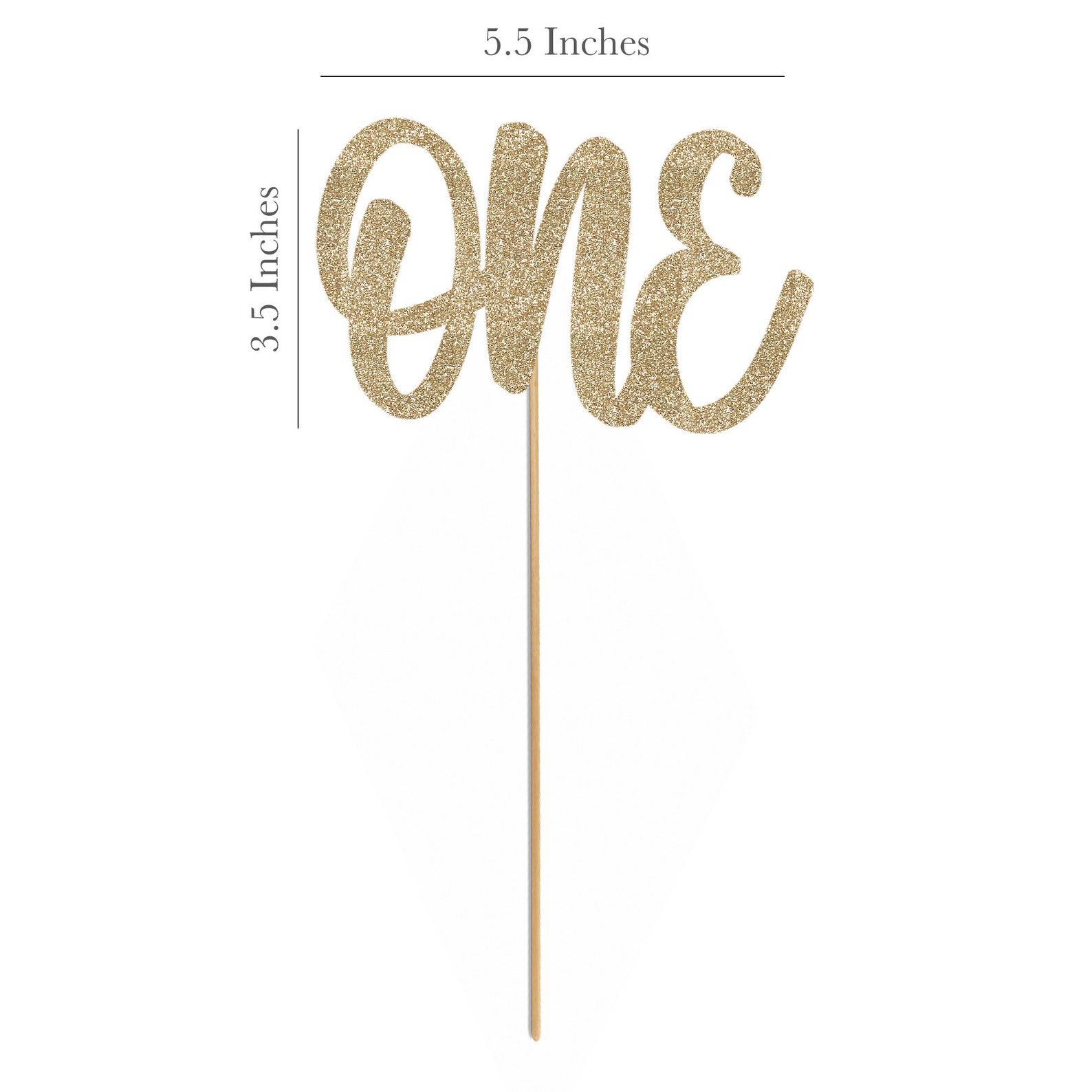 One Cake Topper First Birthday Cake Topper Glitter One - Etsy