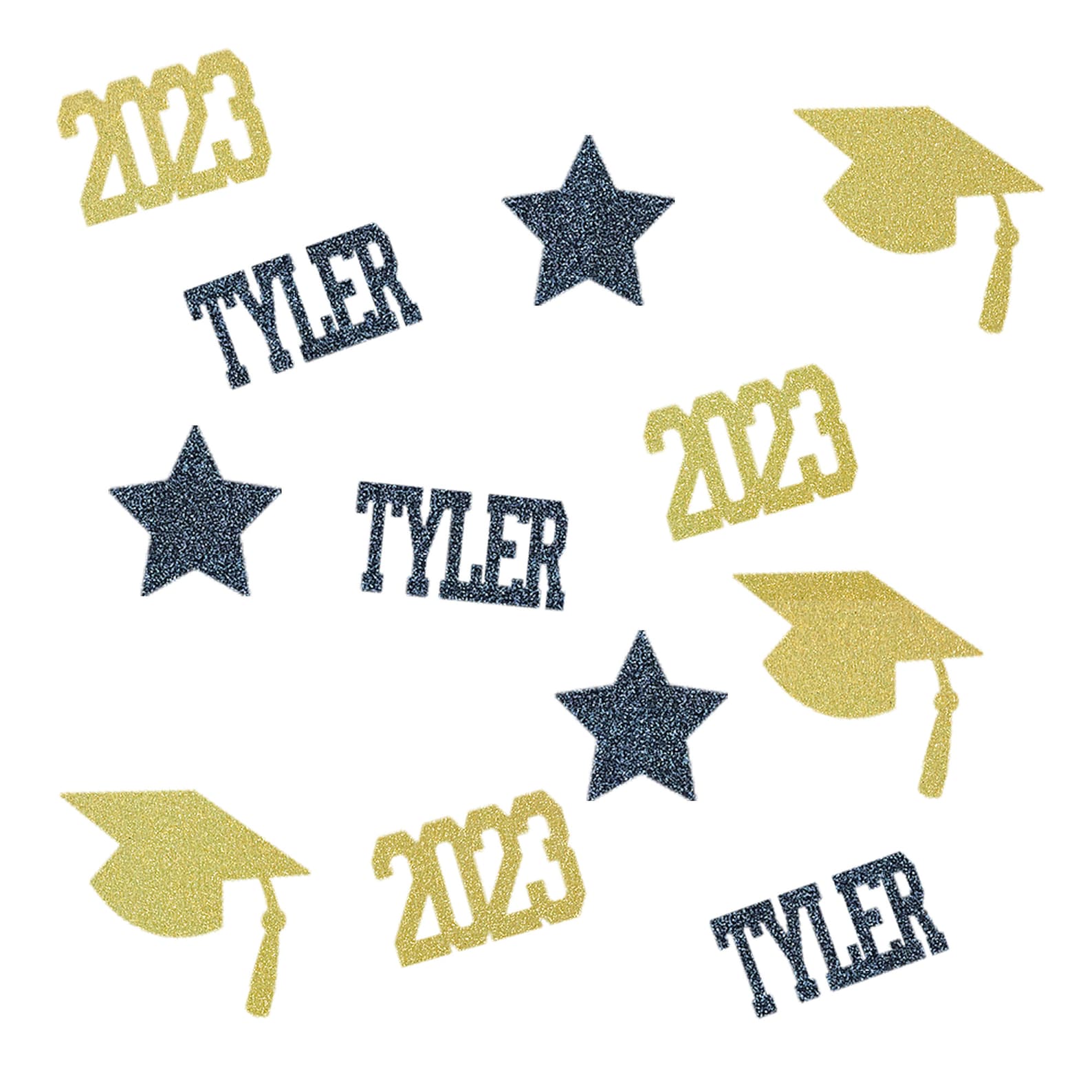 100 Personalized Name Year Graduation Confetti // Graduation - Etsy