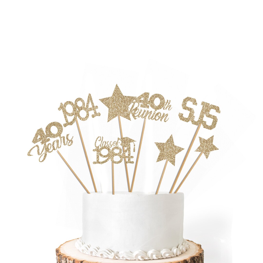 8 Class Reunion Centerpiece Sticks, Class Reunion Party Decorations ...