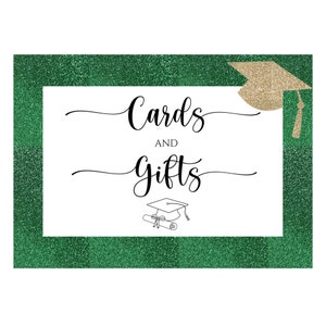 Cards and Gifts Graduation Sign for Grad Decorations, Candy Buffet ...