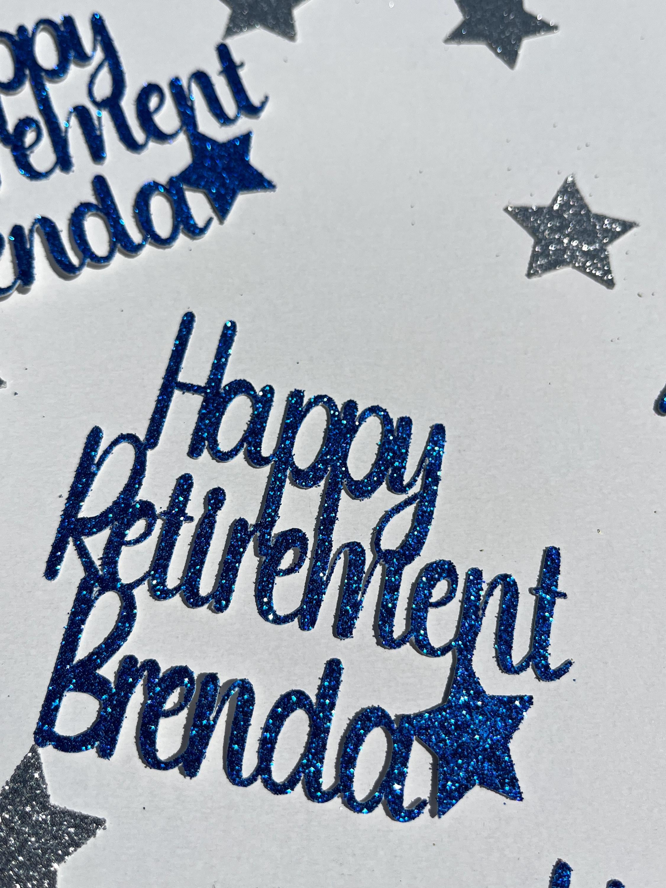 Custom or Personalized Happy Retirement With Name Confetti for Party ...