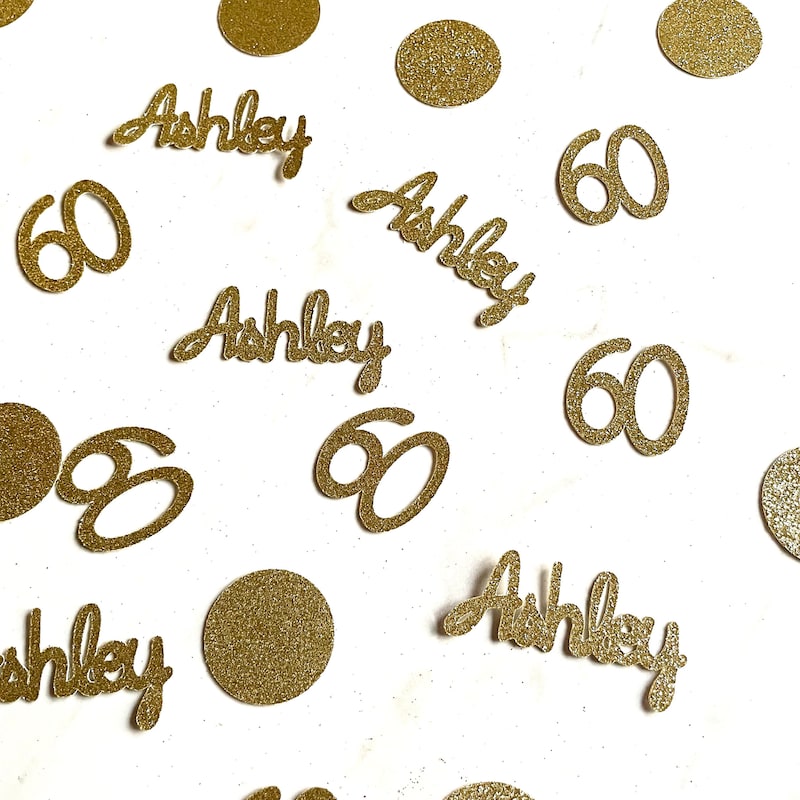 Glitter Table Number - Etsy