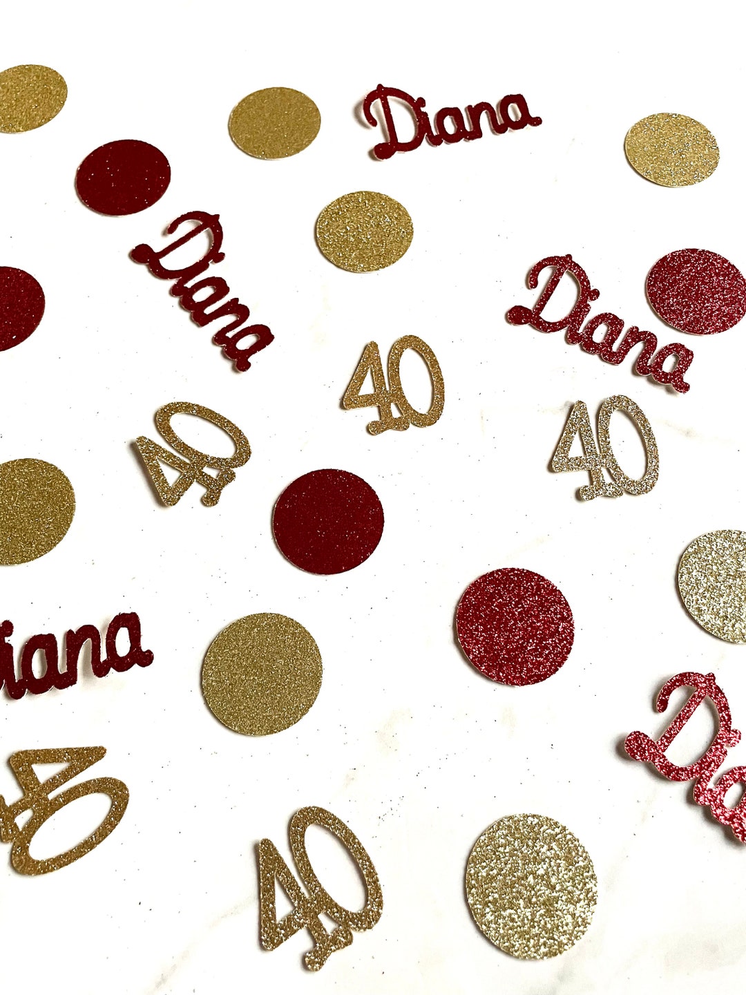 Personalized 40th Birthday Confetti 100 Pieces // 40th Birthday Party ...