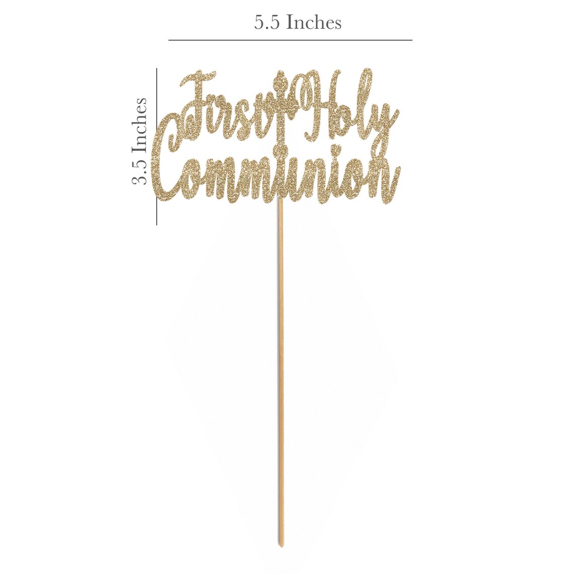 Set of 3 First Holy Communion Centerpieces Cake Topper | Etsy