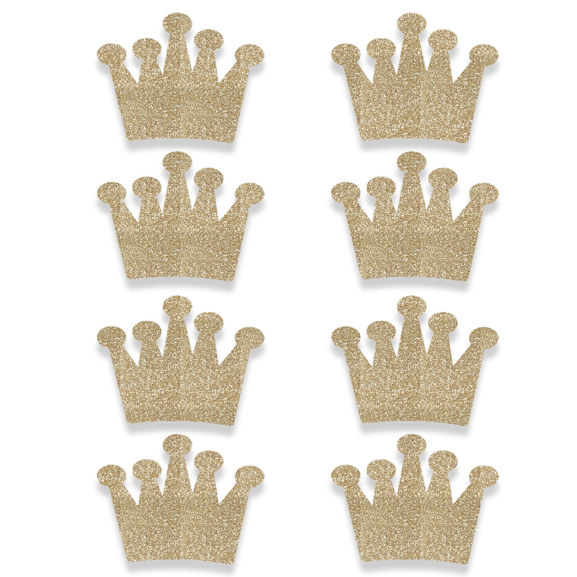 8 Large Glitter Prince Crowns Die Cuts // Tiaras // Princess // King ...