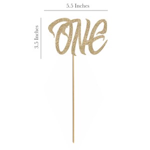 One Cake Topper, Smash Cake Topper, Glitter One Cake Topper, Birthday ...
