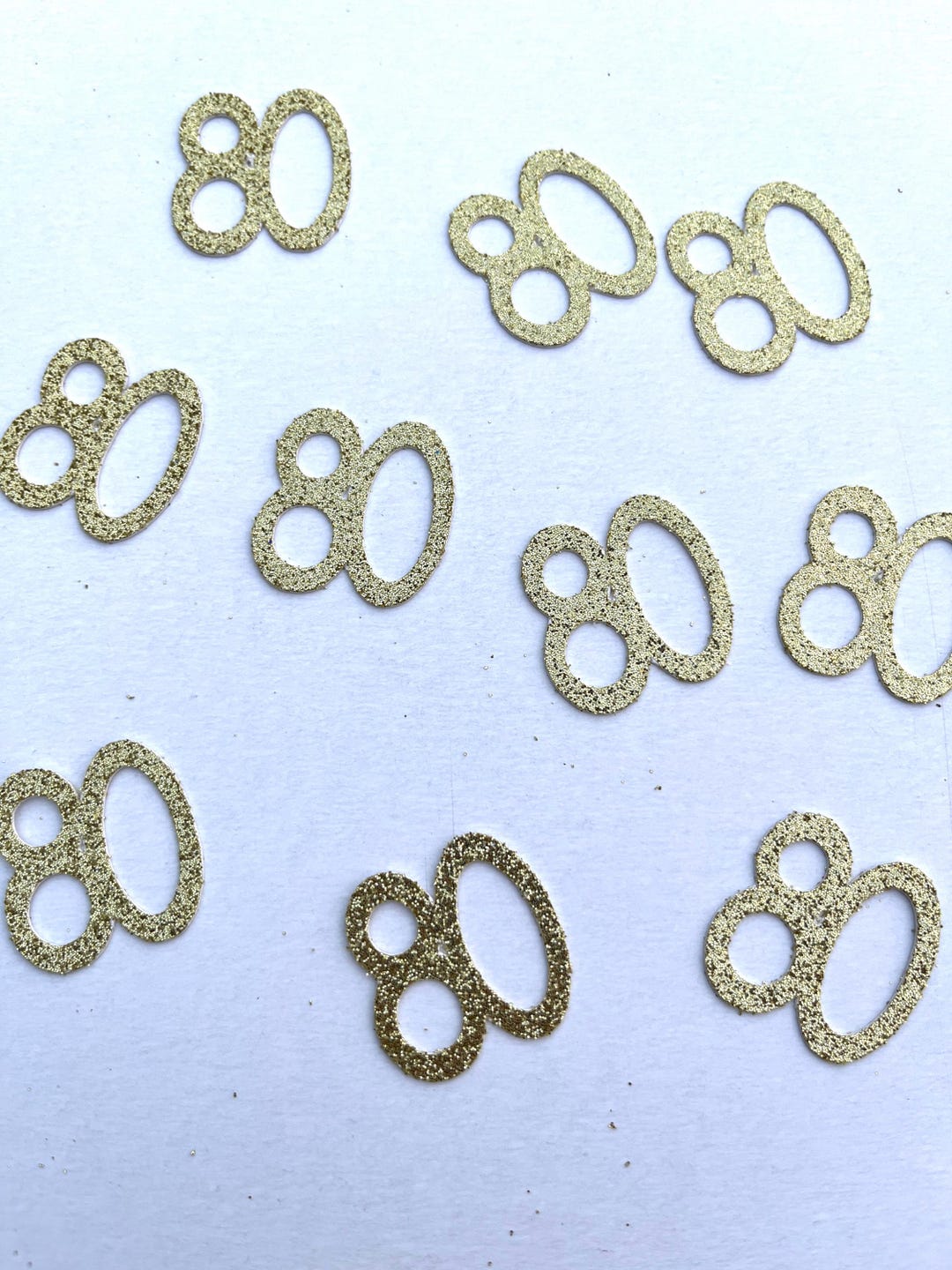 80th Birthday Party Decorations, Glitter 80 Confetti or Table Scatter ...