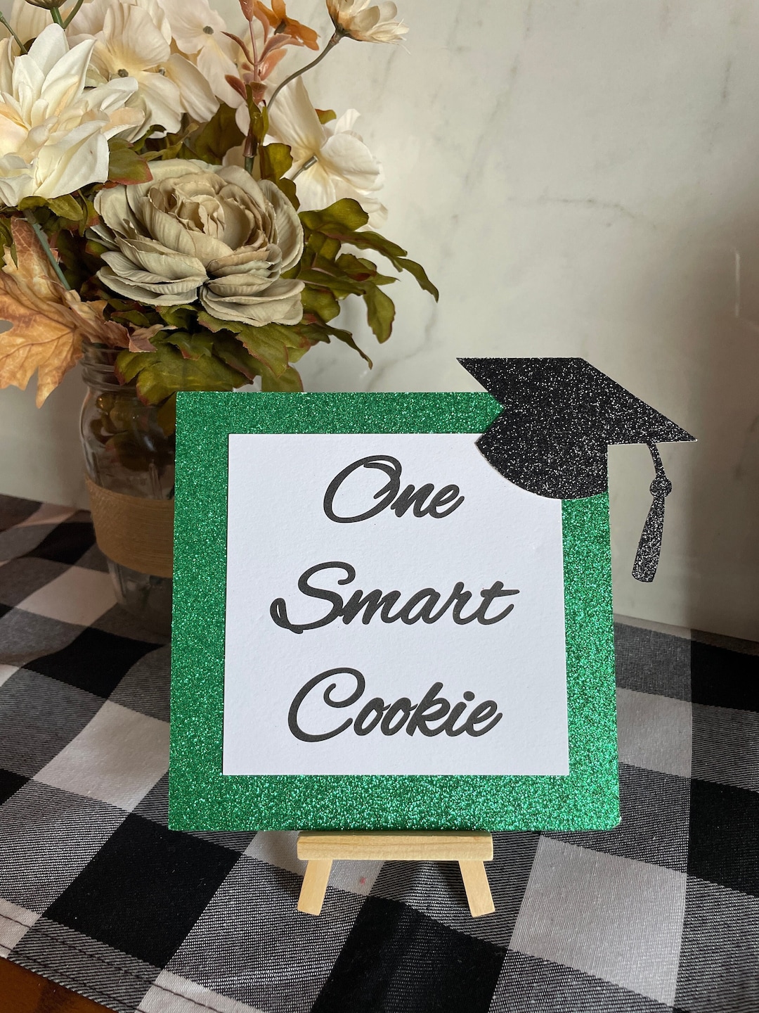One Smart Cookie Graduation Sign for Candy Buffet Table or Dessert Bar ...
