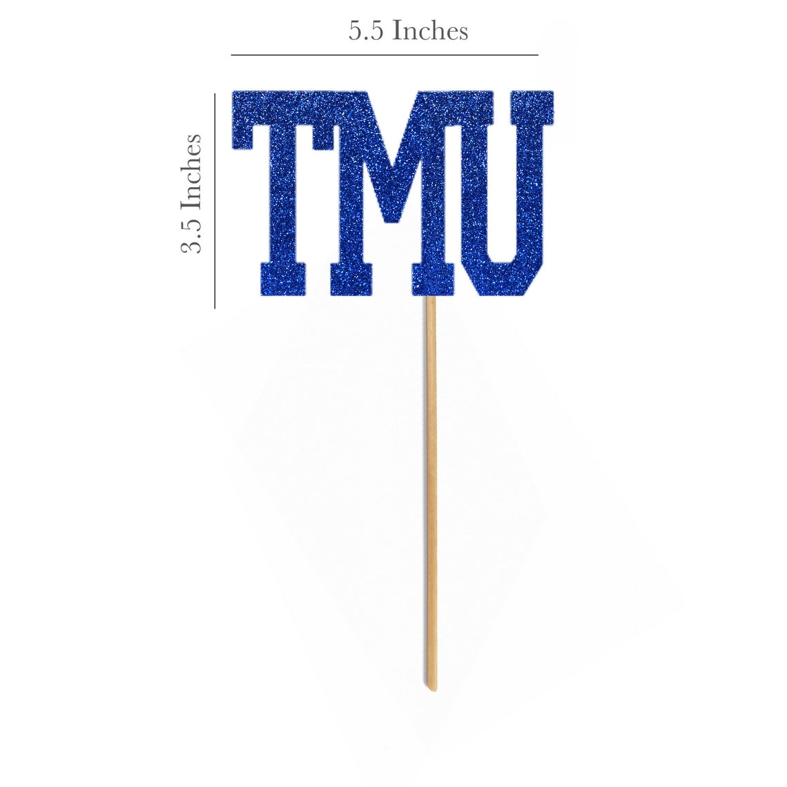 3 Glitter High School Letter Centerpieces // Sticks // Graduation Party ...