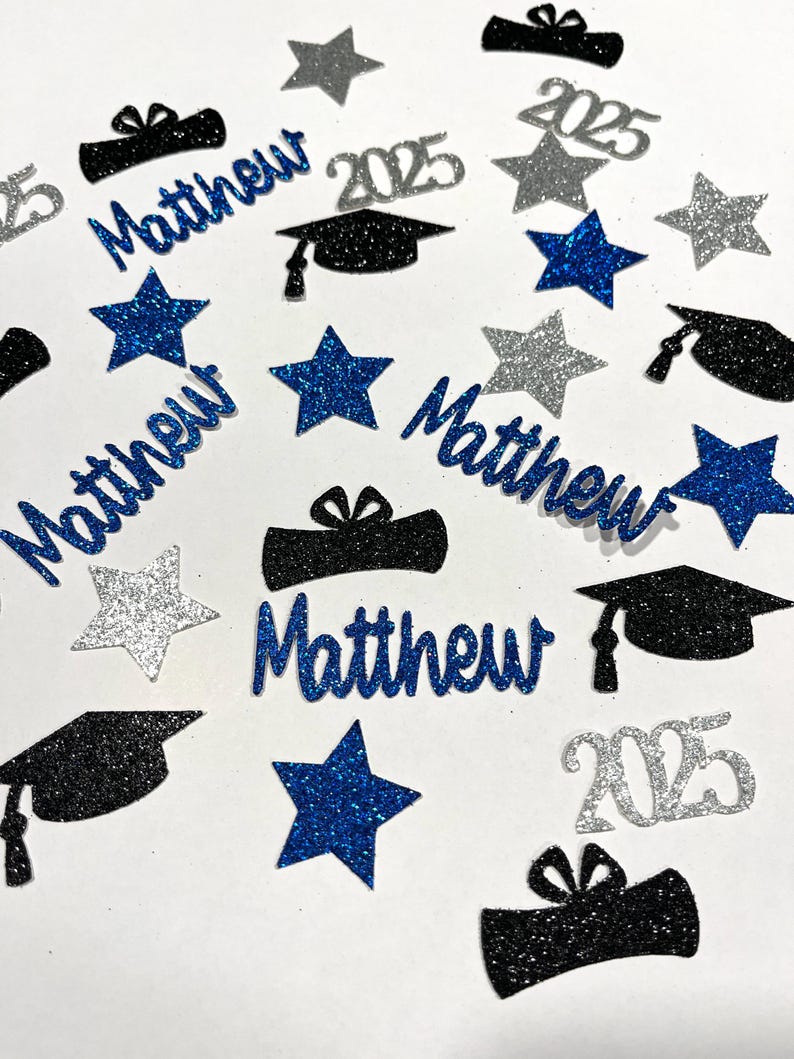 Personalized Graduation Confetti: Custom Name & Year for Class of 2026 ...
