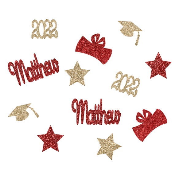 Personalized Name Year Graduation Confetti // Graduation Party - Etsy