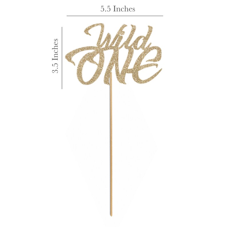 3 Wild One Birthday Glitter Centerpieces First Birthday - Etsy