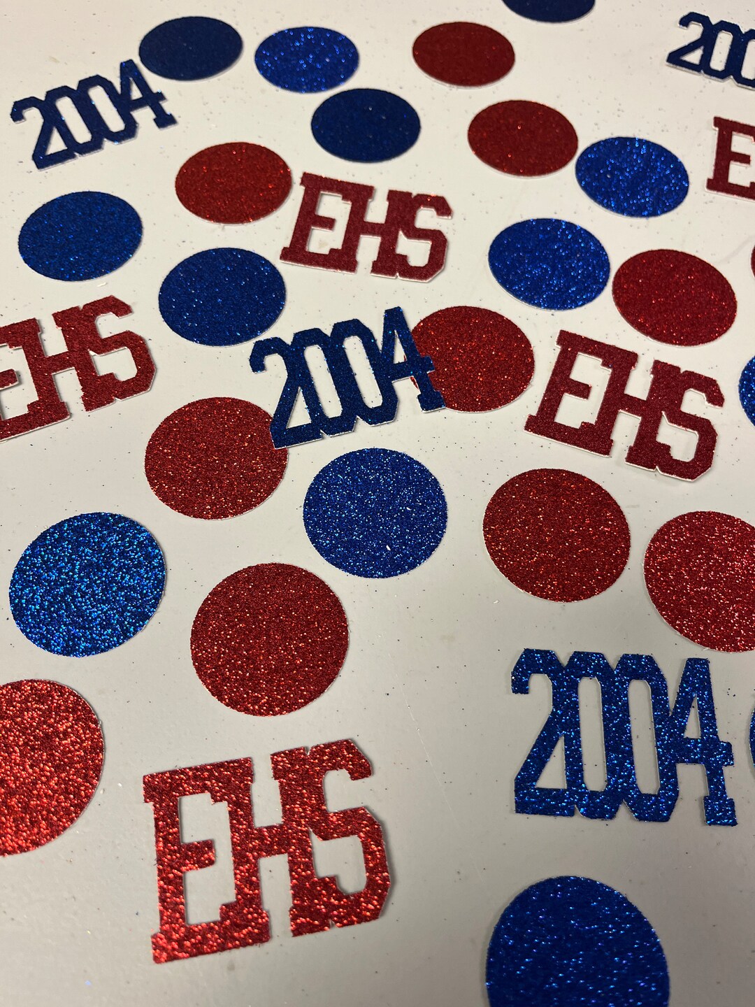 Personalized School Letters and Year Class Reunion Confetti, 50th, 40th ...