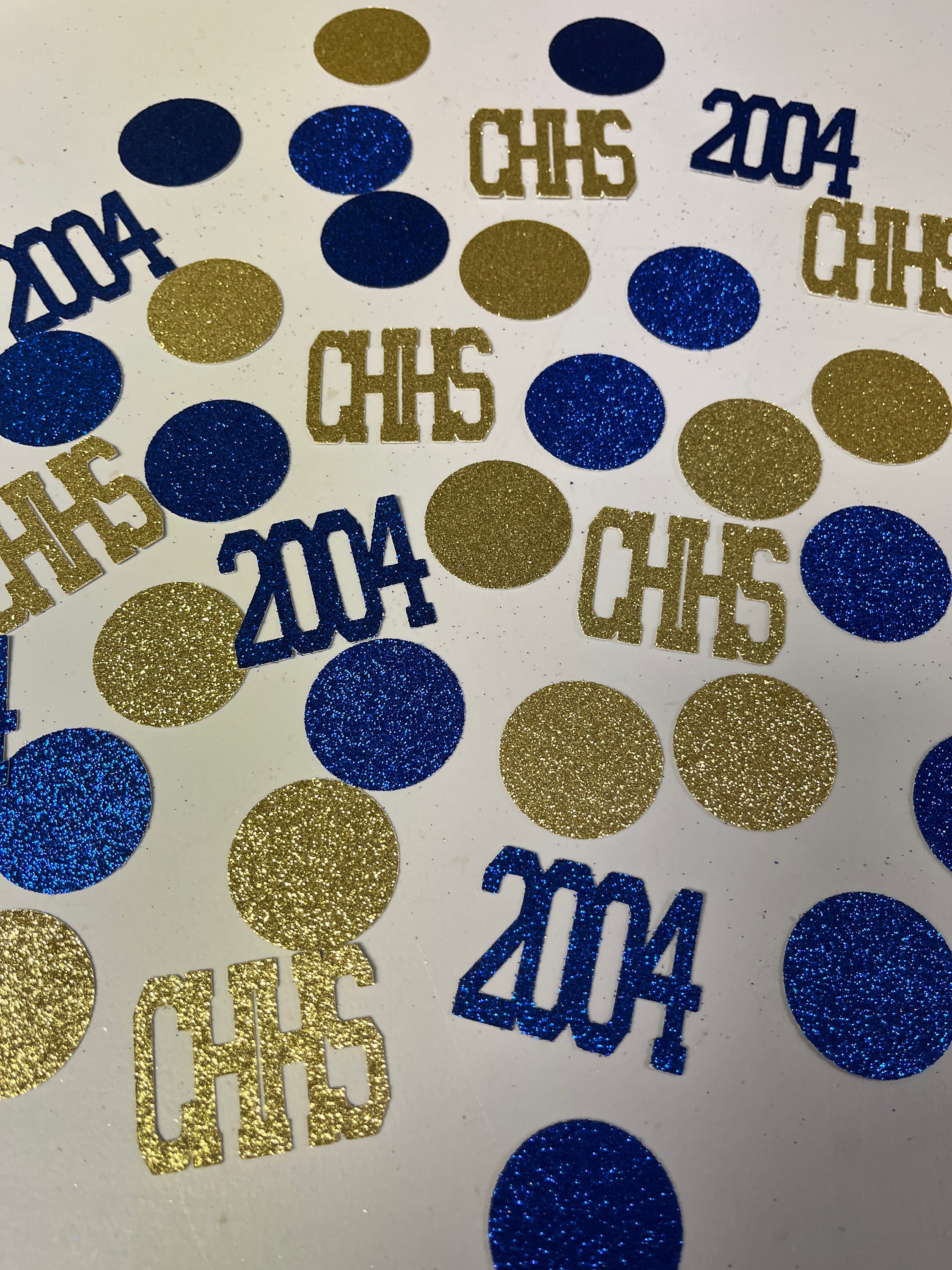 Personalized School Letters and Year Class Reunion Confetti, 50th, 40th ...