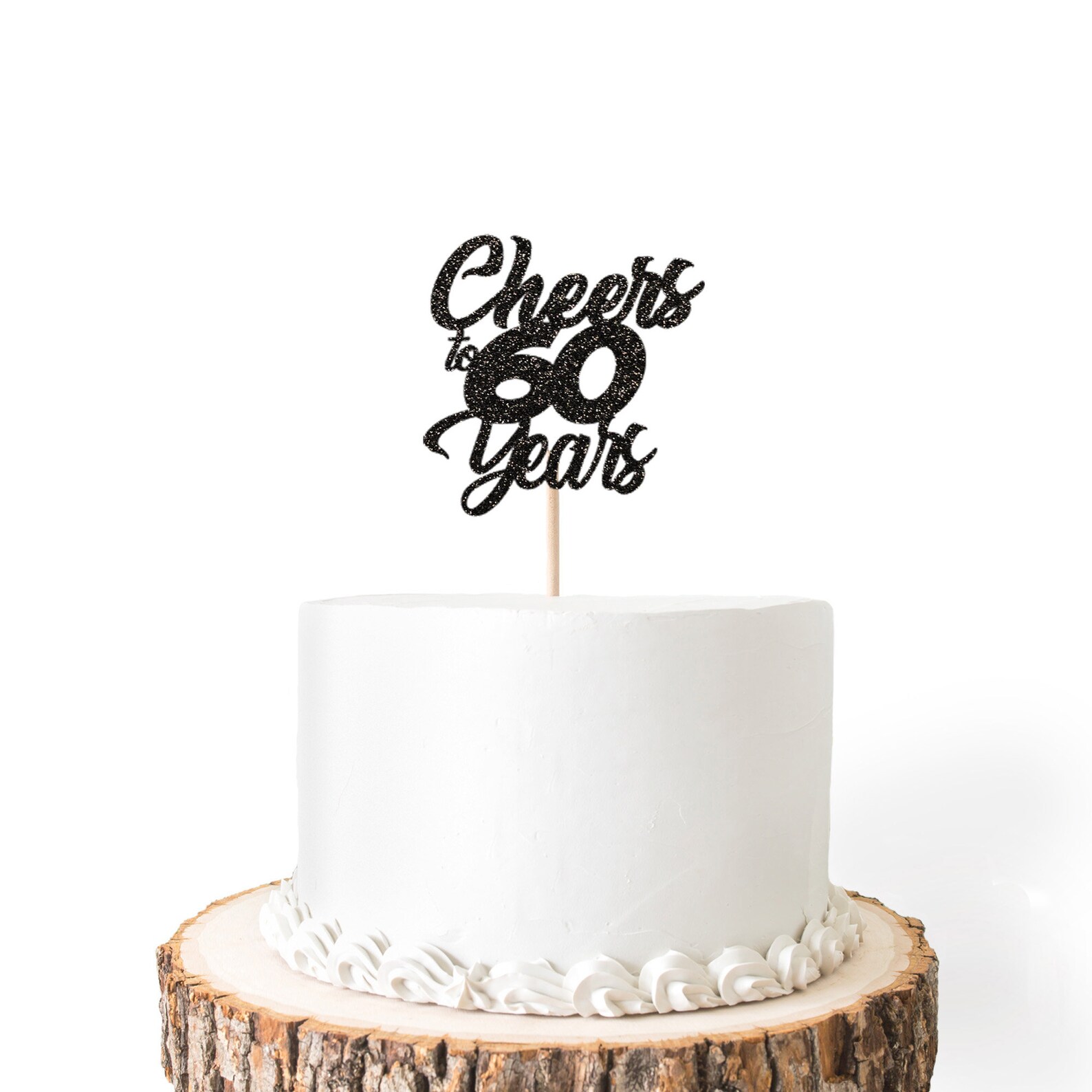 Cheers to 60 Year Centerpiece, Cake Topper, Birthday Party Decorations ...