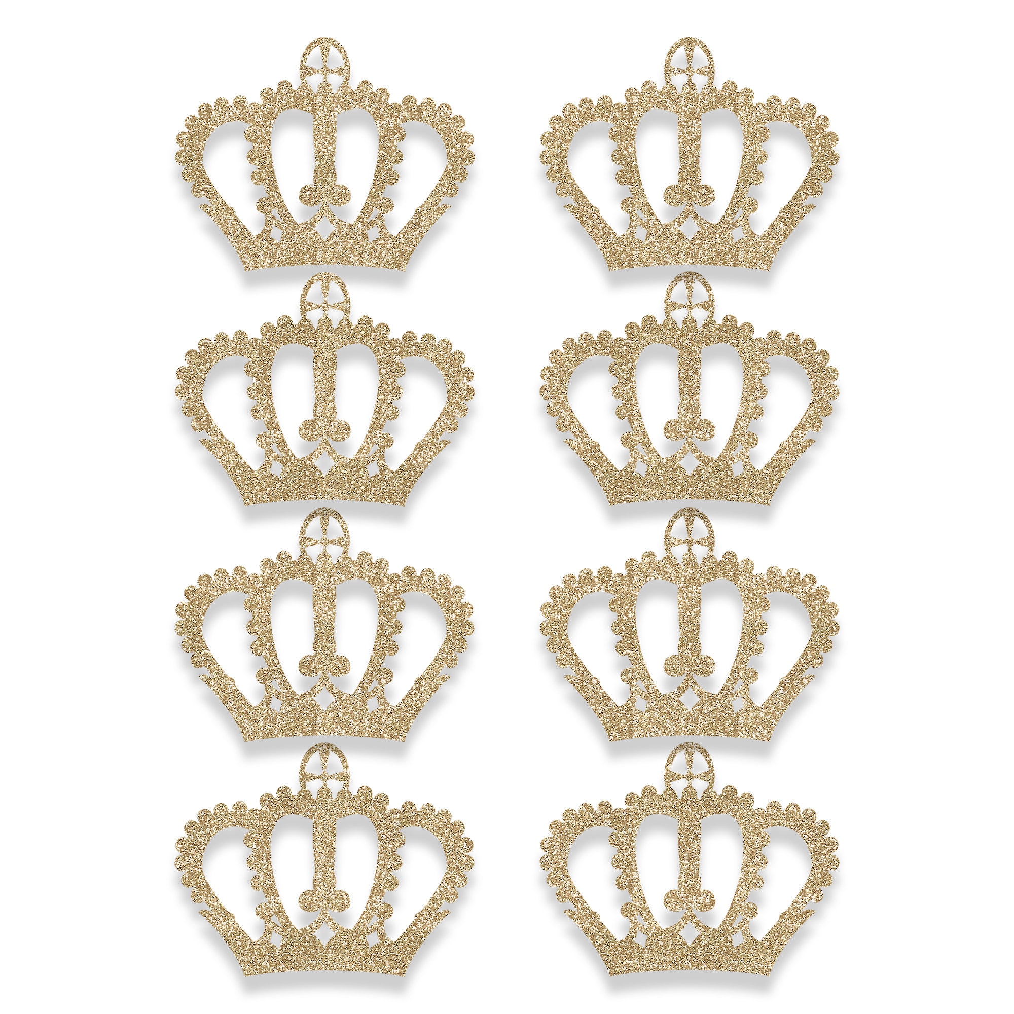 8 Large Glitter Prince Crowns Die Cuts // Tiaras // Princess - Etsy
