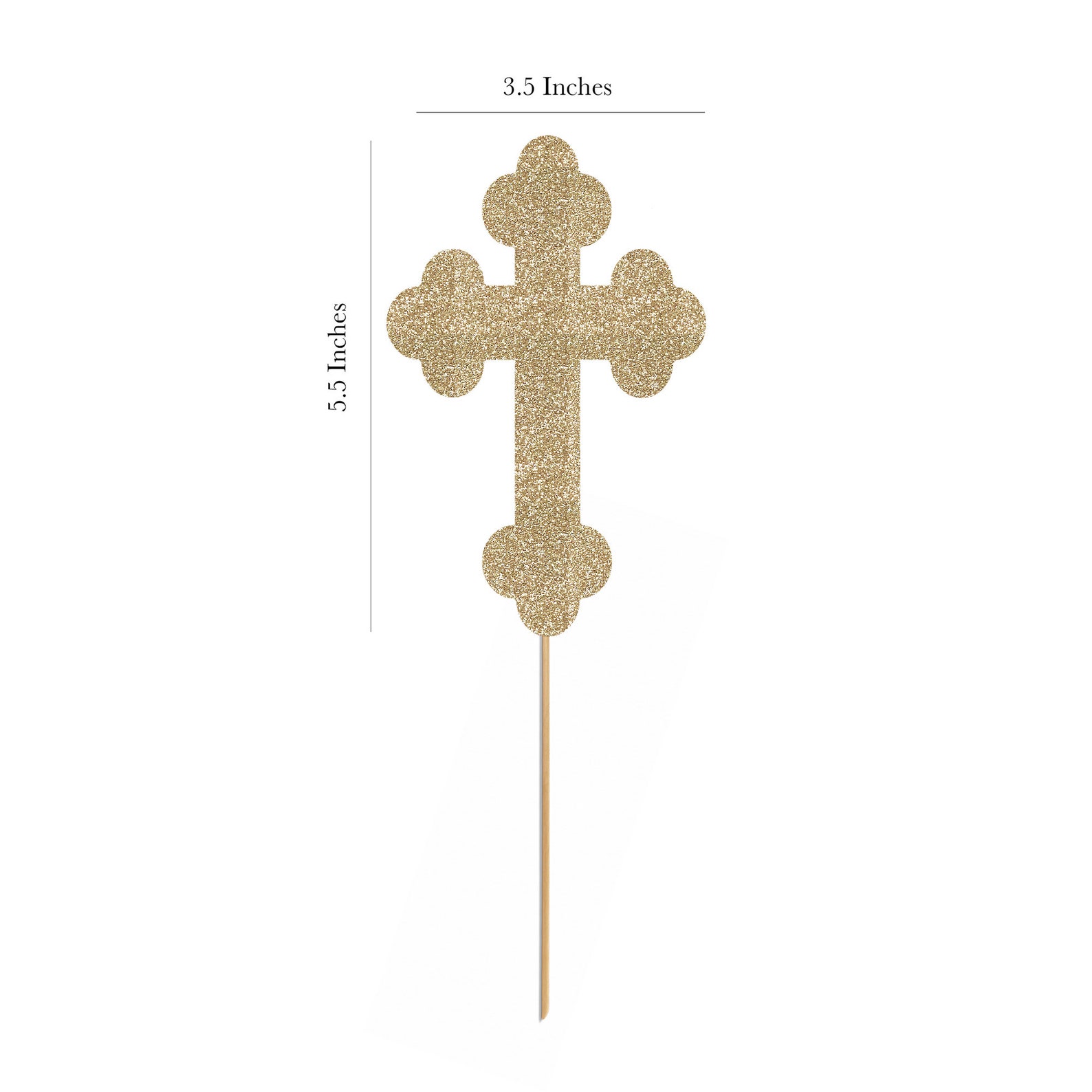 1 Large Glitter Cross Centerpieces, Cross Cake Topper, Cross Sticks ...