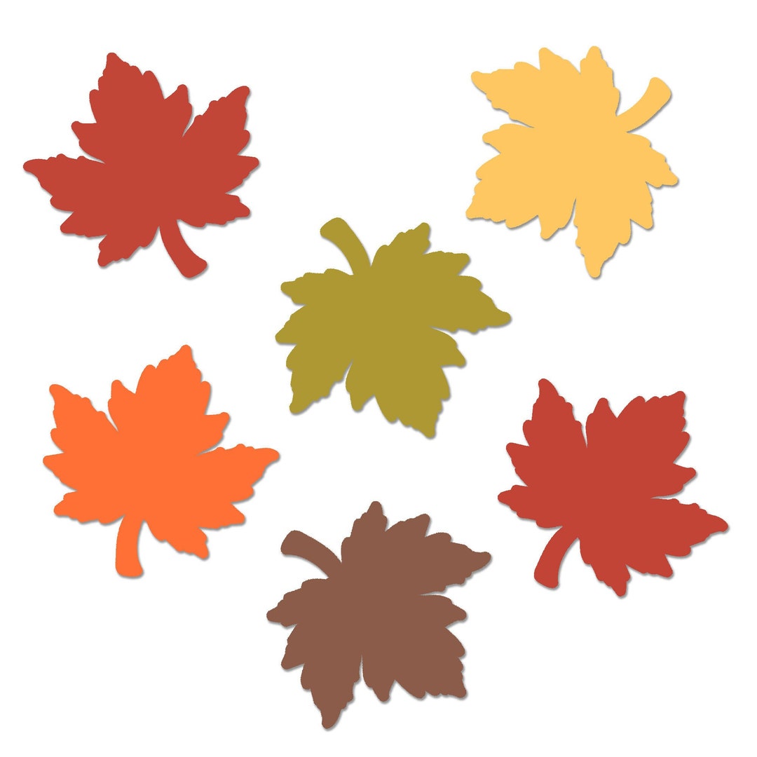 50 Fall Maple Leaves Leaf Die Cuts 4 Inches Autumn Cut Outs - Etsy