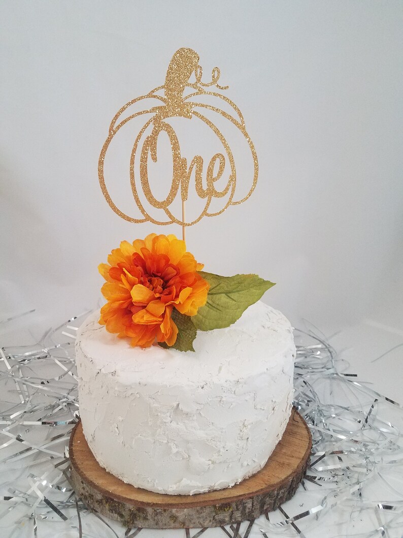 Pumpkin First Birthday Party Cake Topper / Centerpiece / 1st | Etsy