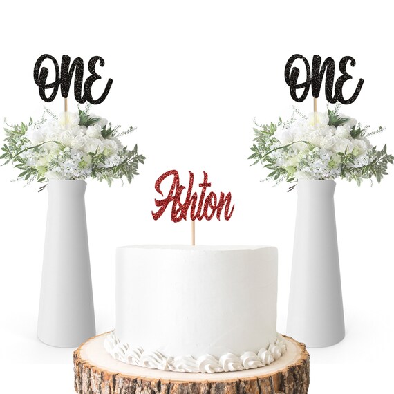 First Birthday Centerpieces Personalized 1st Birthday Cake - Etsy