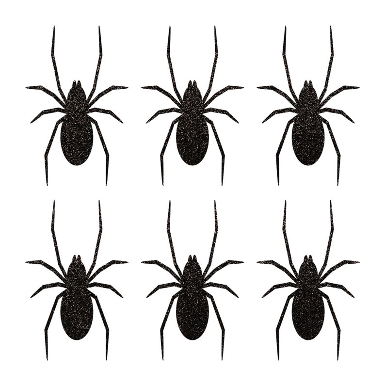 6 Large Spider Halloween Die Cuts Cut Outs / Halloween Party - Etsy