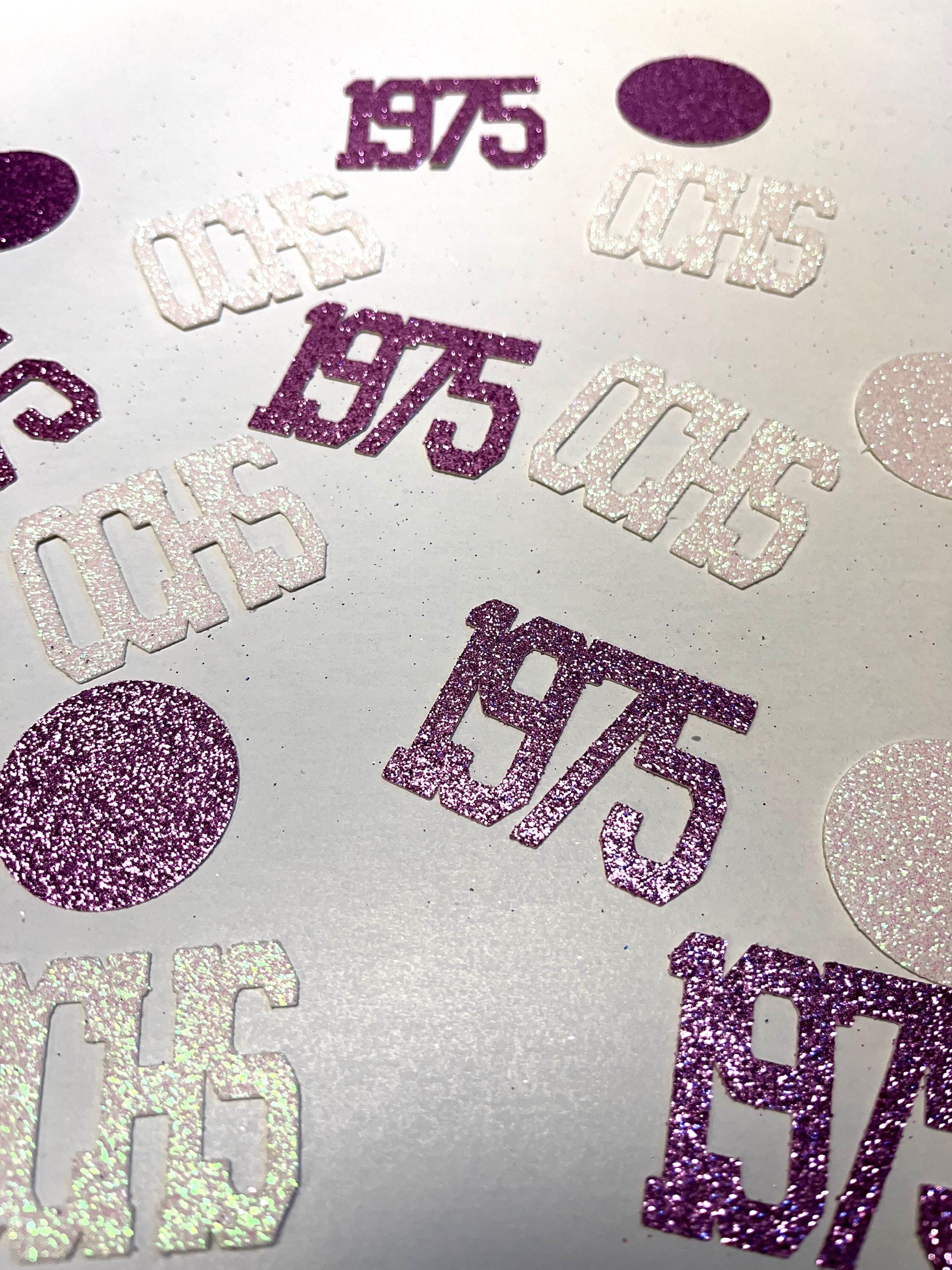 Personalized School Letters and Year Class Reunion Confetti, 50th, 40th ...