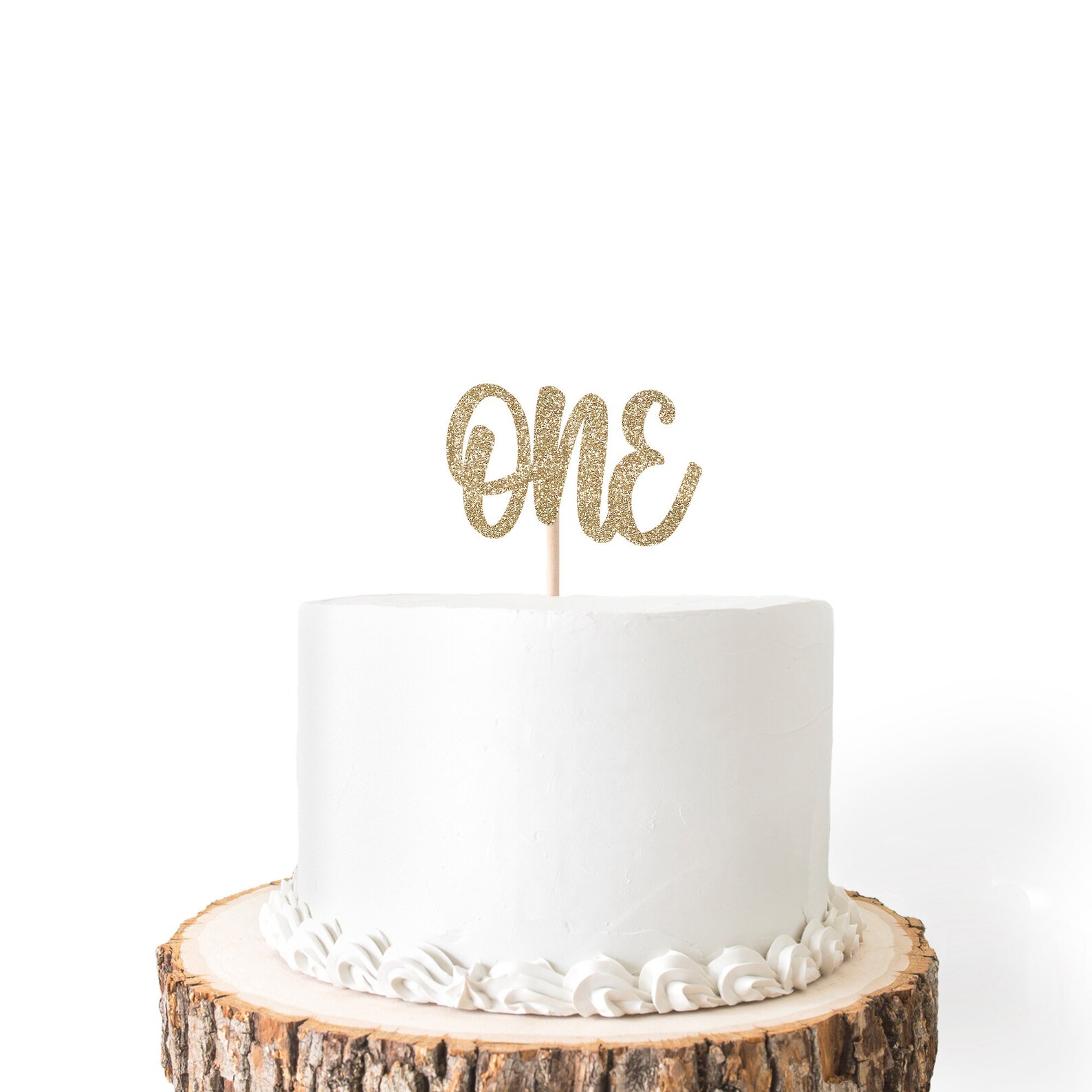One Cake Topper, First Birthday Cake Topper, Glitter One Birthday ...