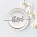 4 Glitter Blessed Table Place Card Cutouts, Family, Gather, Grateful ...
