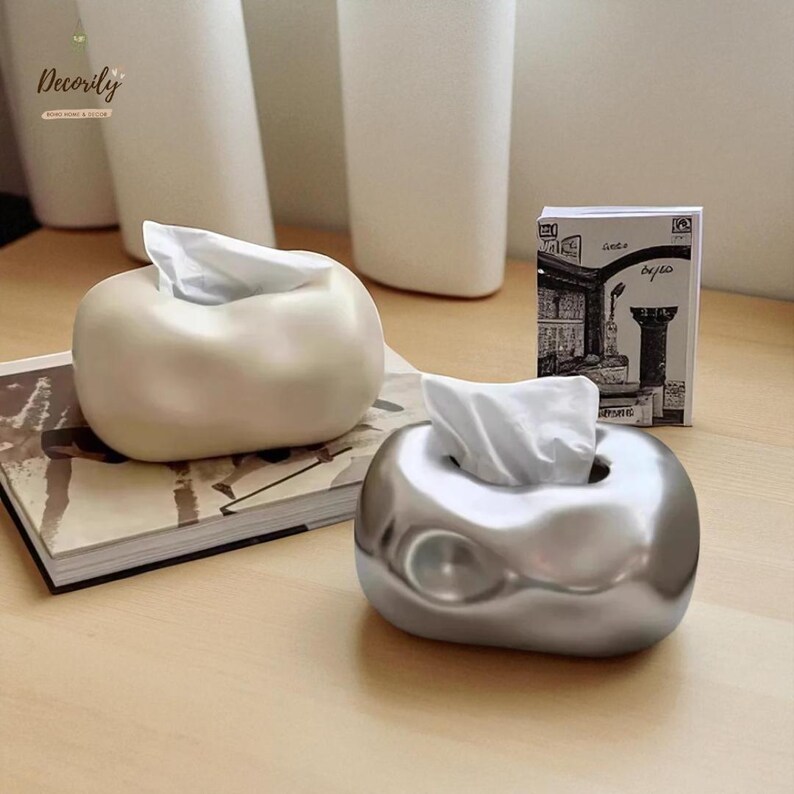Ceramic Tissue Box Holder, Modern Home Décor, Decorative Napkin ...