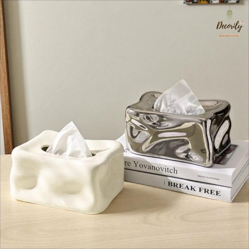 Silver Tissue Holder Box - Etsy UK