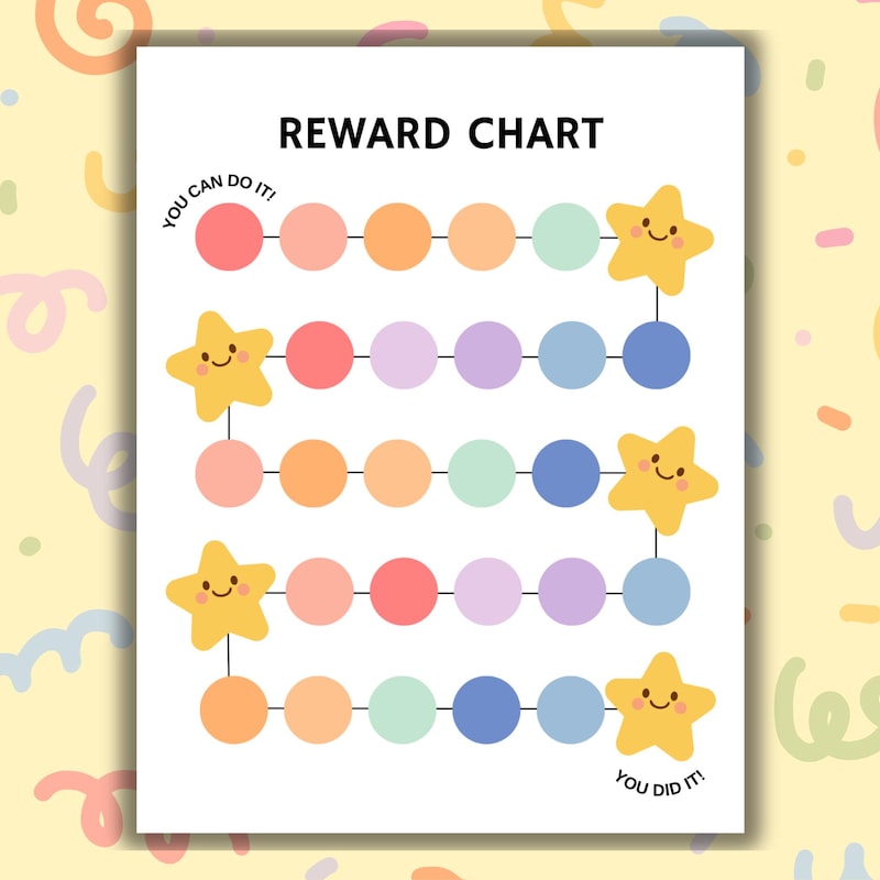 Gold Star Chore Chart - Etsy