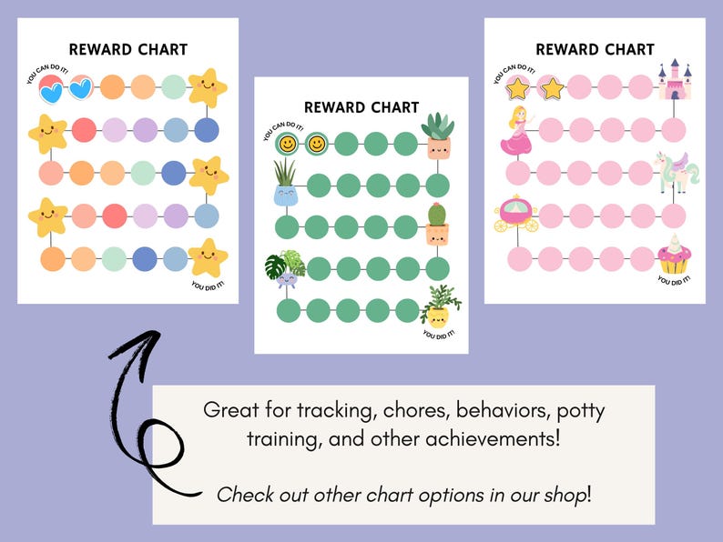 Kids Reward Chart | Star Sticker Chart | Toddler Reward Chart ...