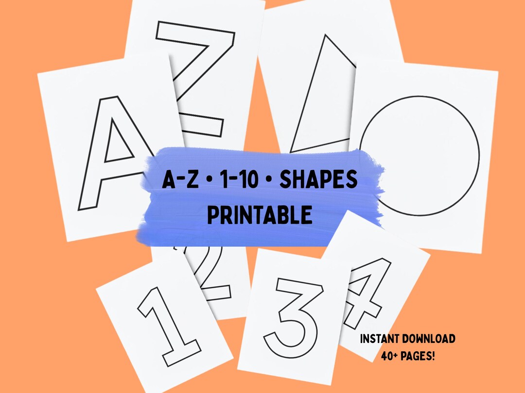 Preschool ABC 123 Shapes Printable | Classroom Activities | Alphabet ...